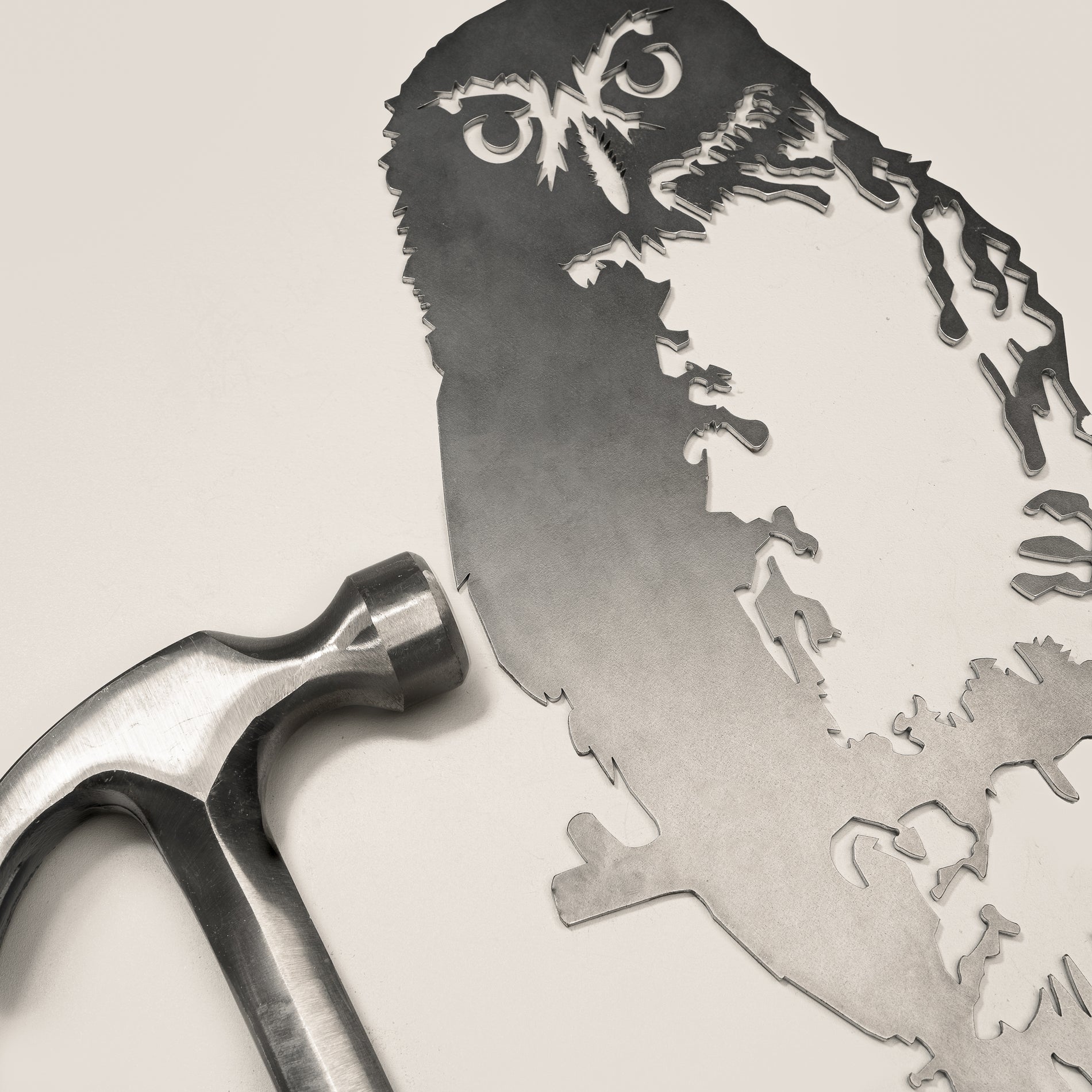 Ruru / Morepork Metalbird – NZ Native Owl Sculpture | Made in NZ ...